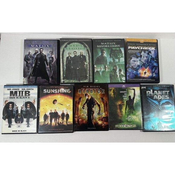 Media | Dvd Lot Sci Fi Action Matrix Sunshine Riddick Planet Of The ...